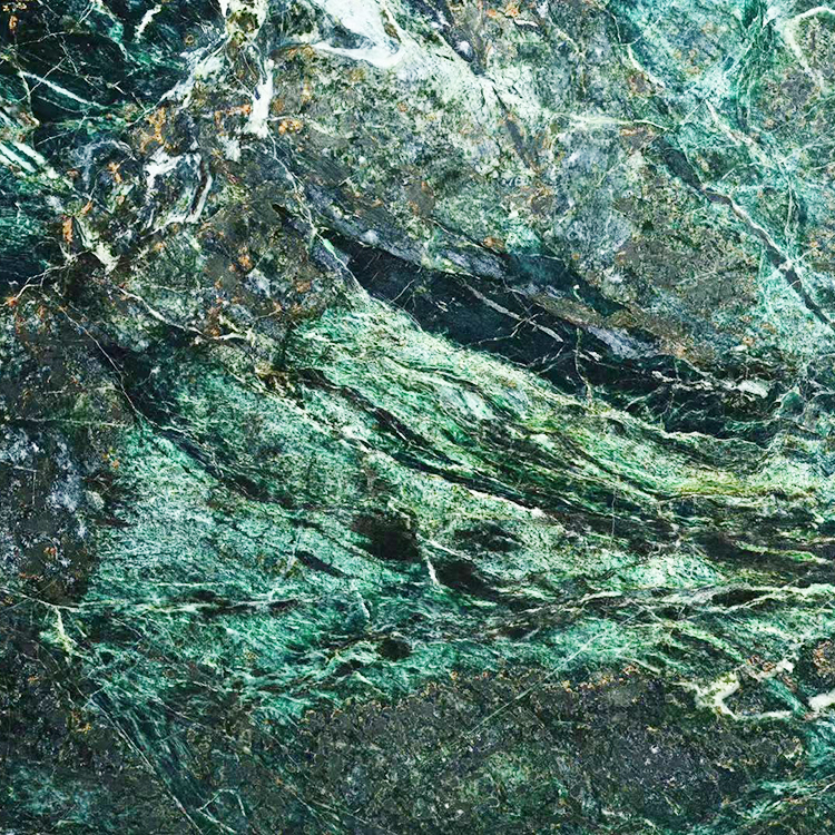 Kitchen slab tiles backlit hunter dark green granite for countertop