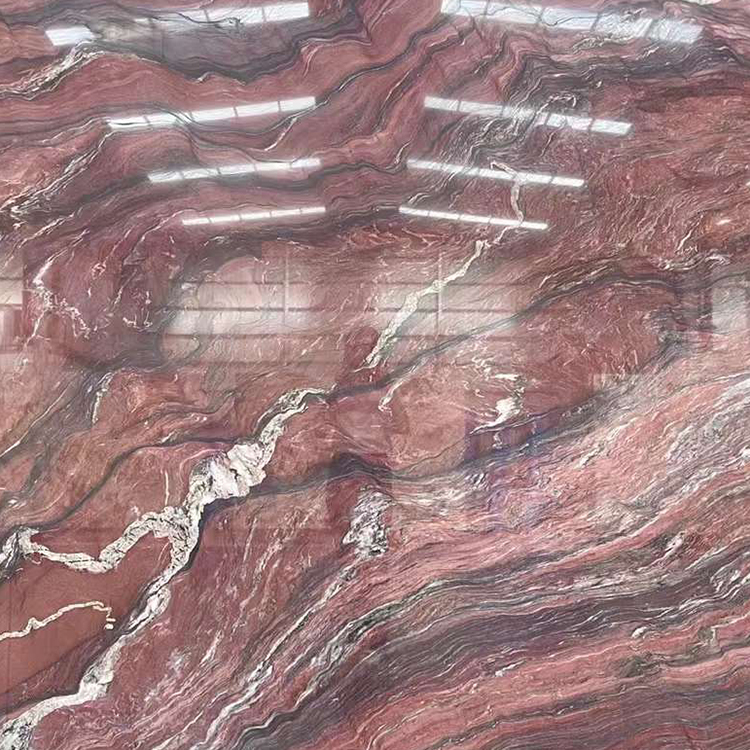 Red granite red fusion fire quartzite for kitchen countertops and tables